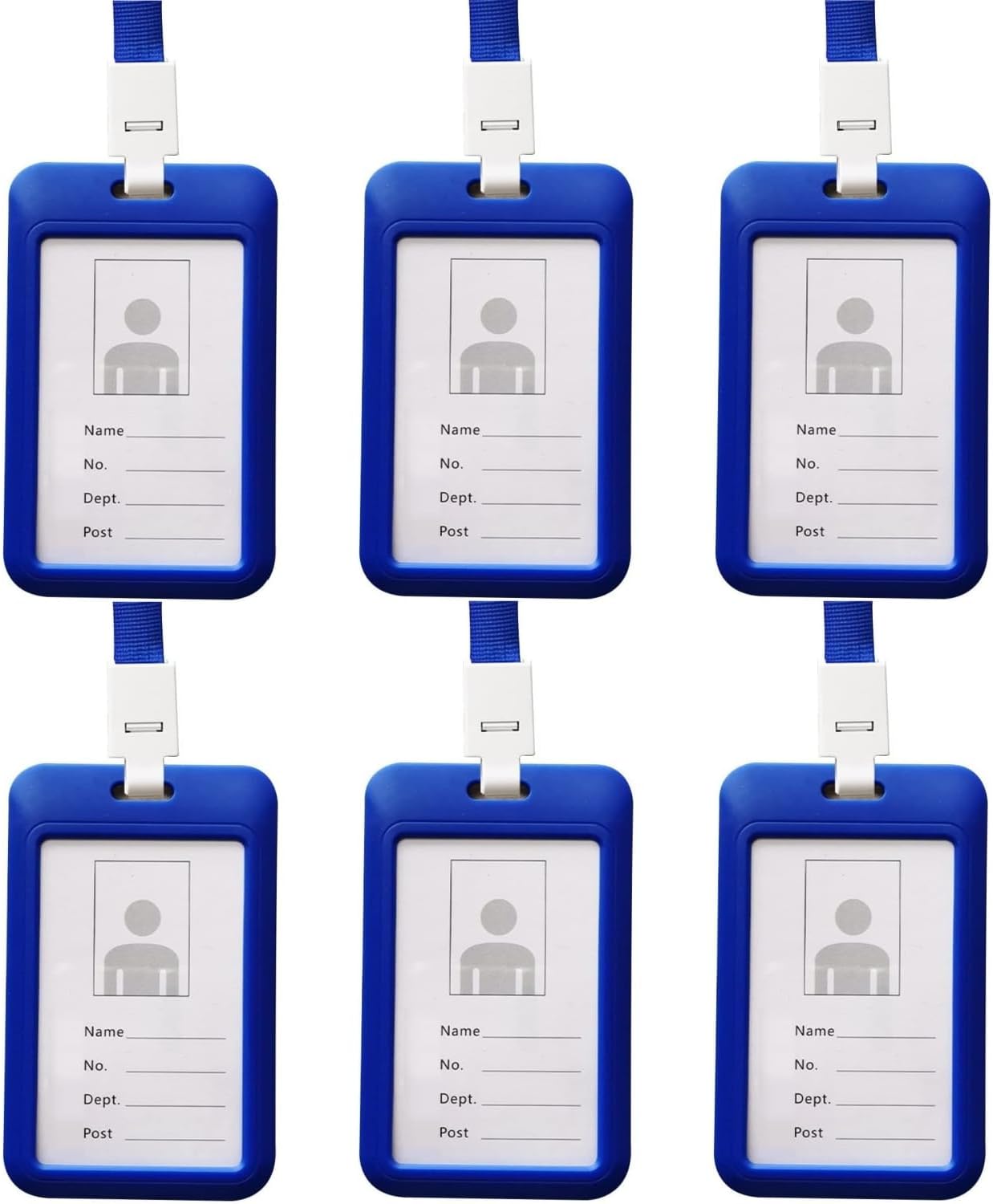 6 Pcs Porta tarjetas Identificativas colgante extensible portatarjetas ...