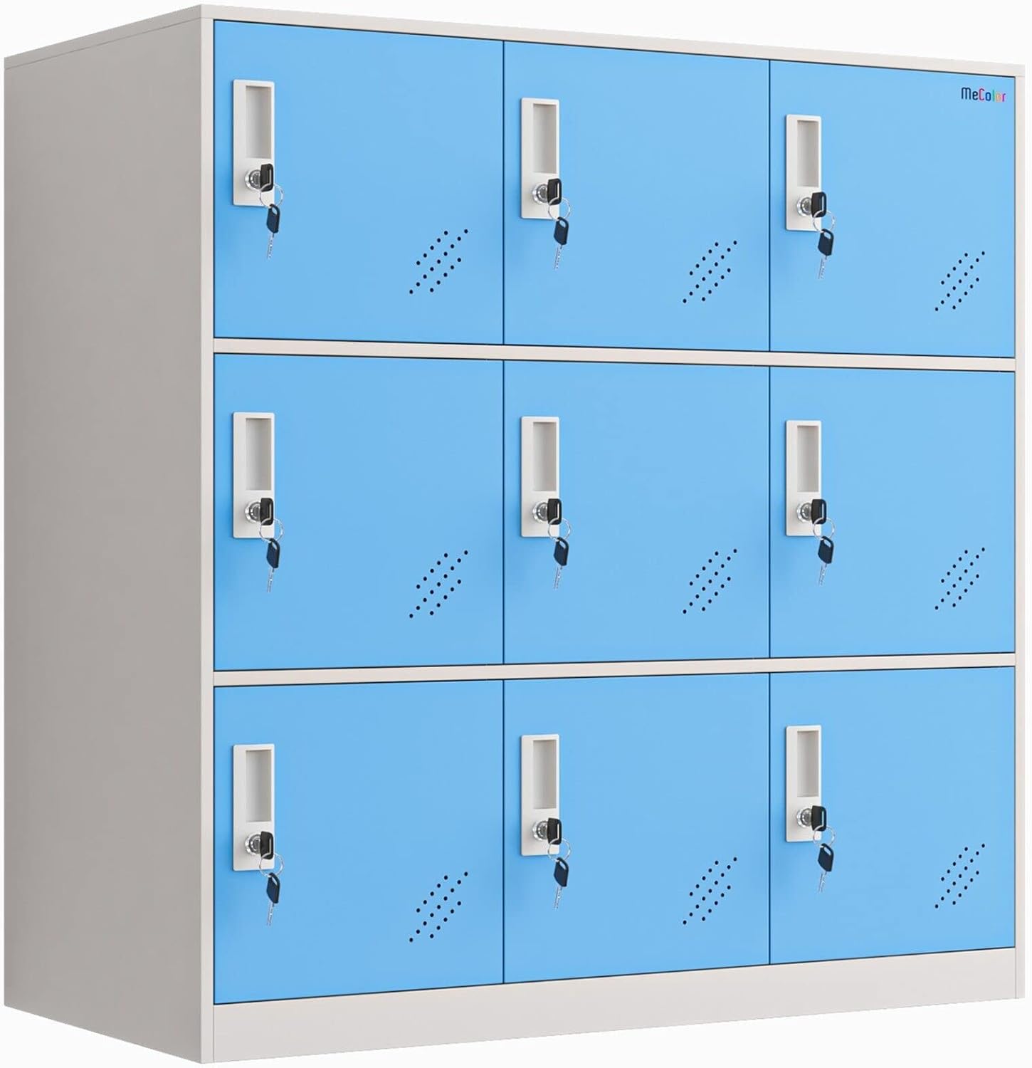 MECOLOR-Steel Office Locker Cabinet with Keys, School and Home Storage ...