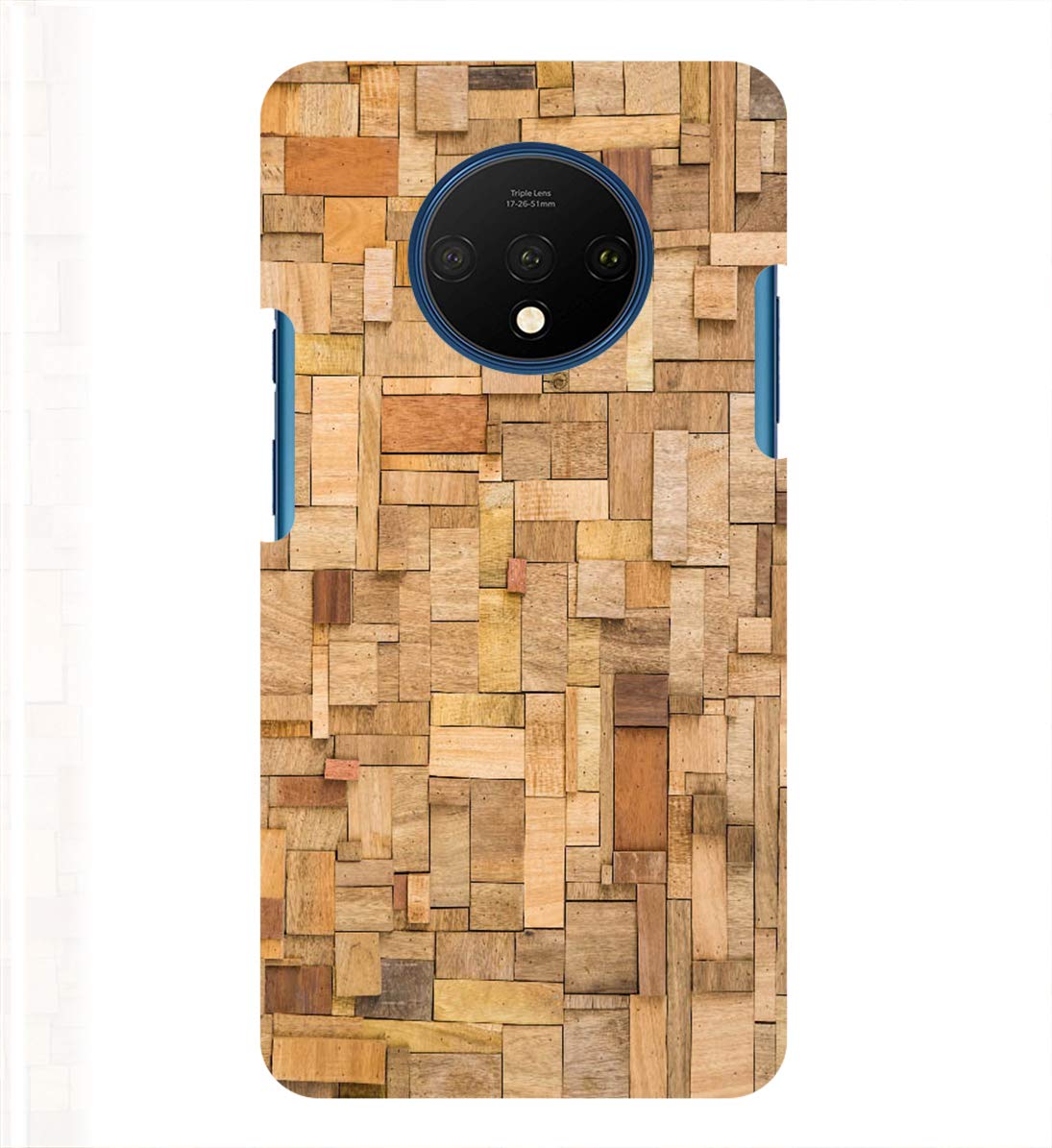 RD Creations Designer Back Case and Cover for One Plus 7T (Wooden Wall ...