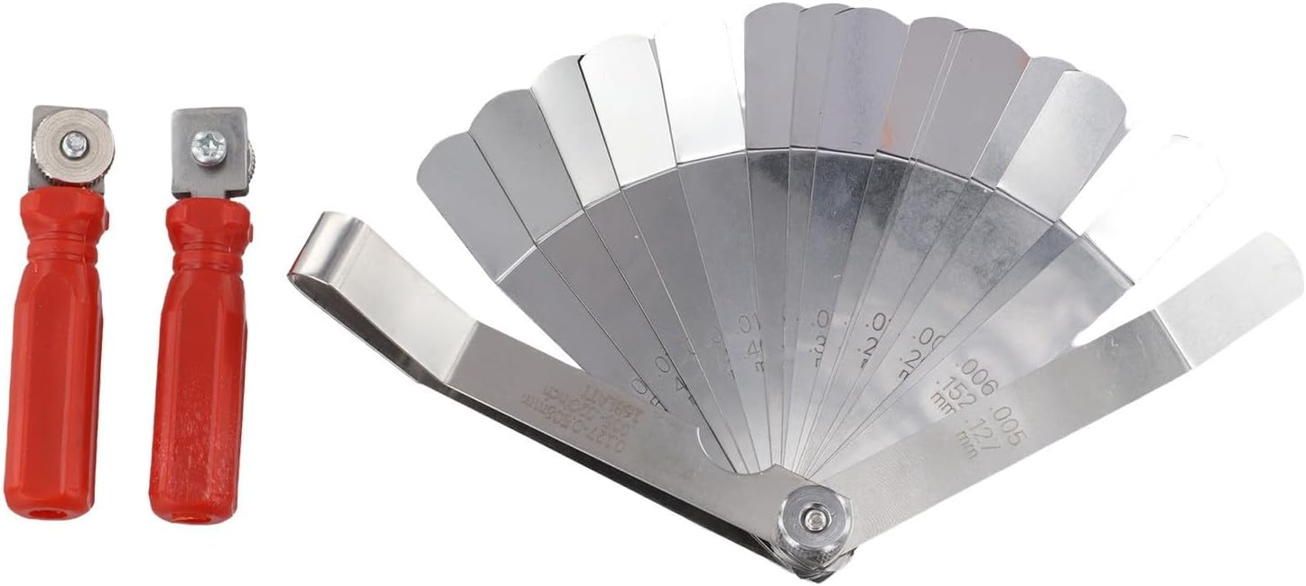 Amazon.com: Sumsoctober 16 Piece Feeler Gauge Set Metric and Thickness ...