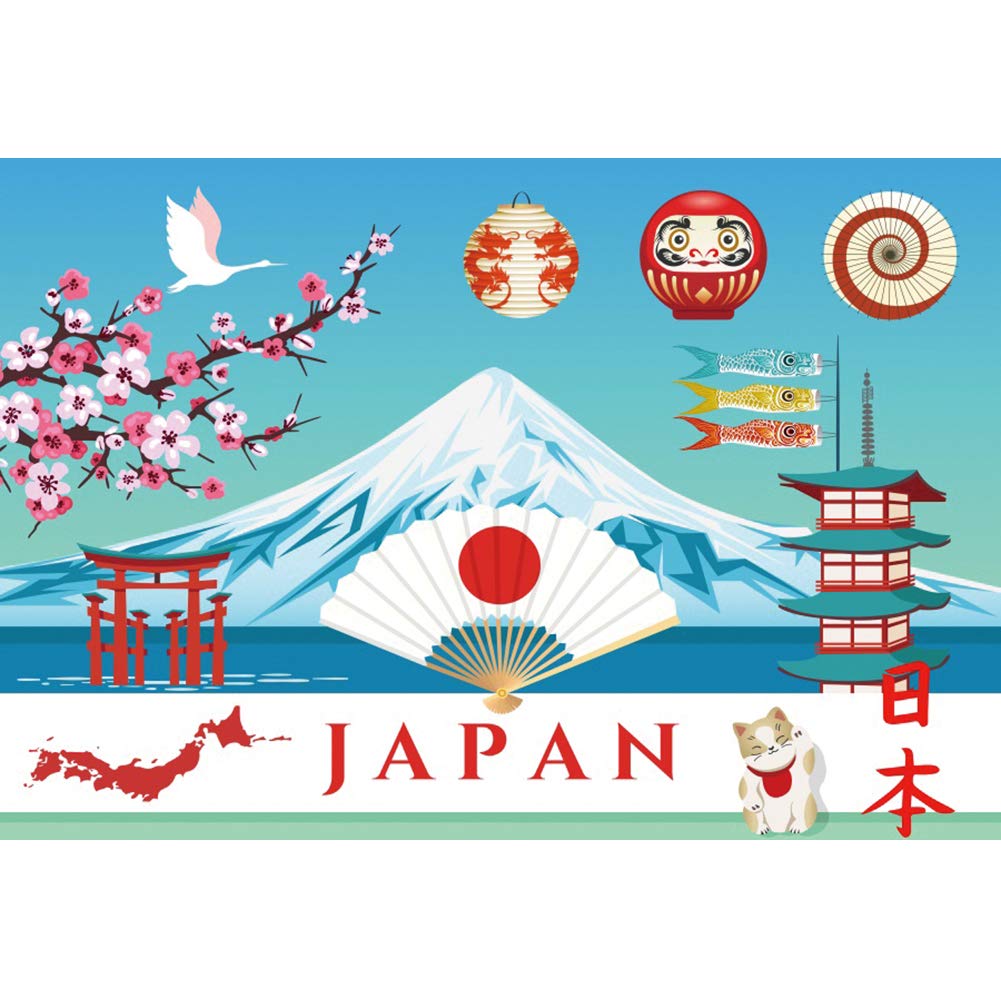Leyiyi 10x8ft Japanese Style Backdrop Famous Buildings In Japan Money ...