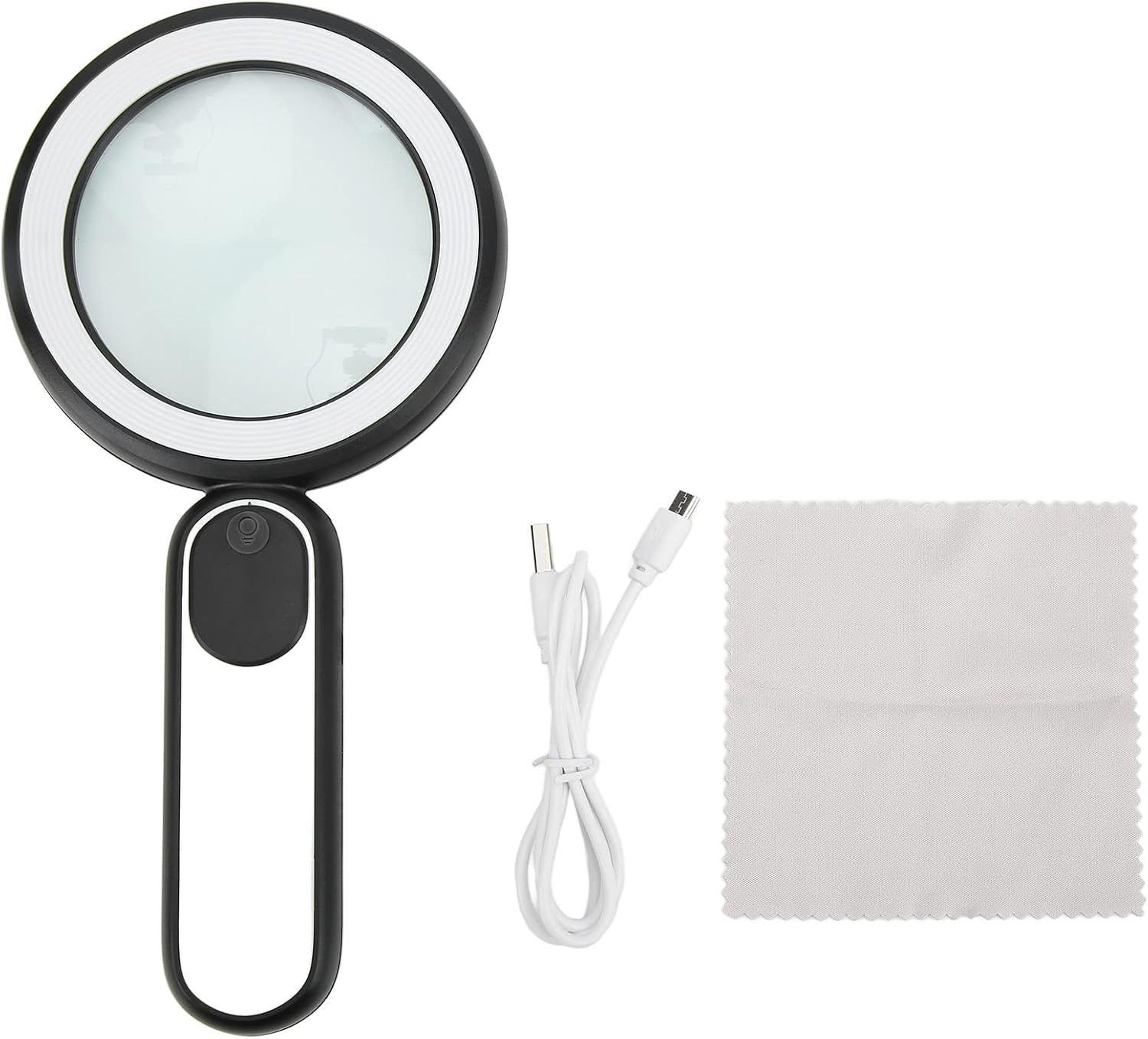 Amazon.com: Rechargeable Magnifying Glass 10X Handheld Magnifier with ...