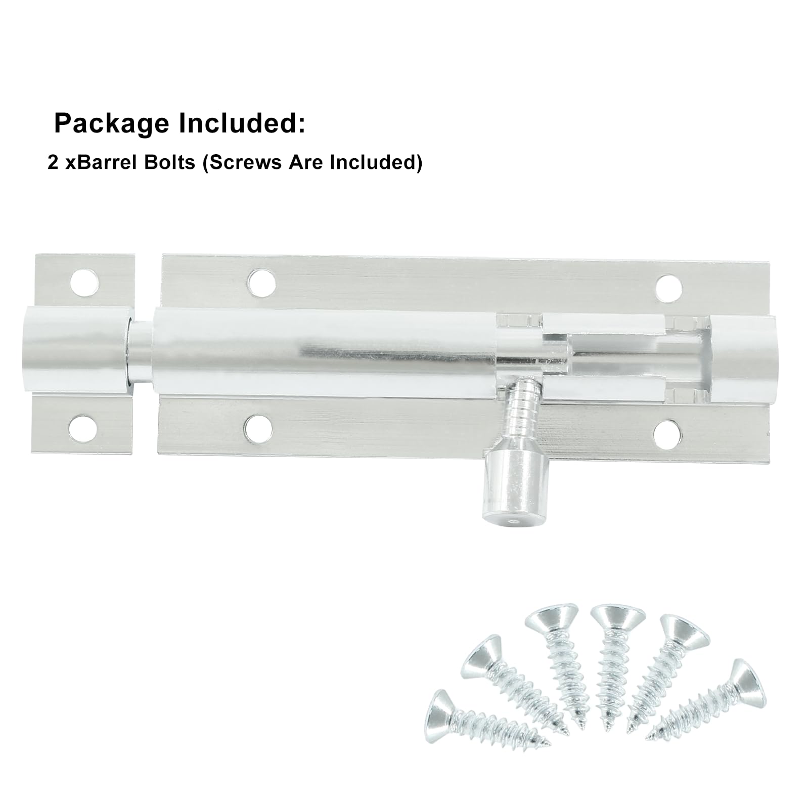 Snapklik.com : BokWin 2 Pcs 3 Inch Door Latch Lock Slide Bolt Solid ...