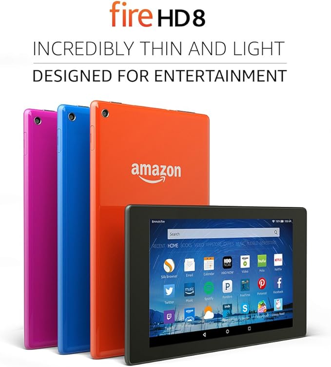 Amazon.com: Fire HD 8 Tablet, 8" HD Display, Wi-Fi, 8 GB - Includes ...