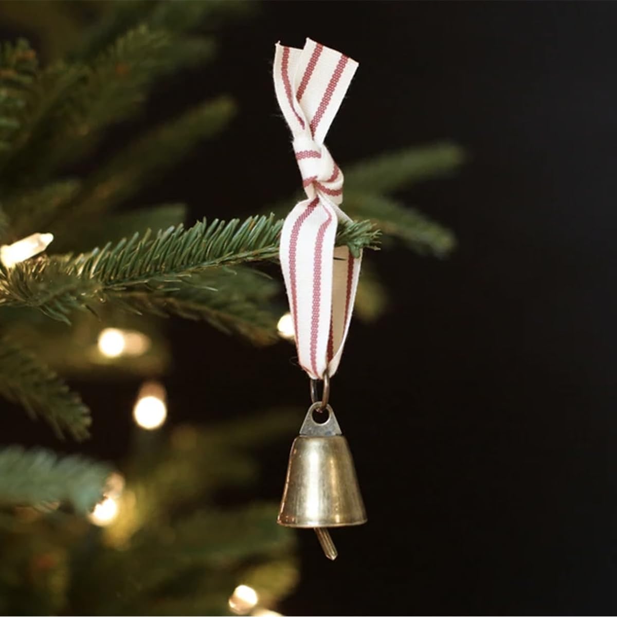 Amazon.com: Antique Gold Finish Bell Ornament Set, Brass Bell Ornament ...