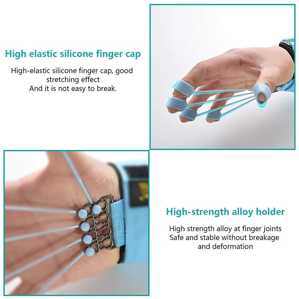 Forearm Strengthener Hand Workout Ring Finger Flex Grip Strengthener ...