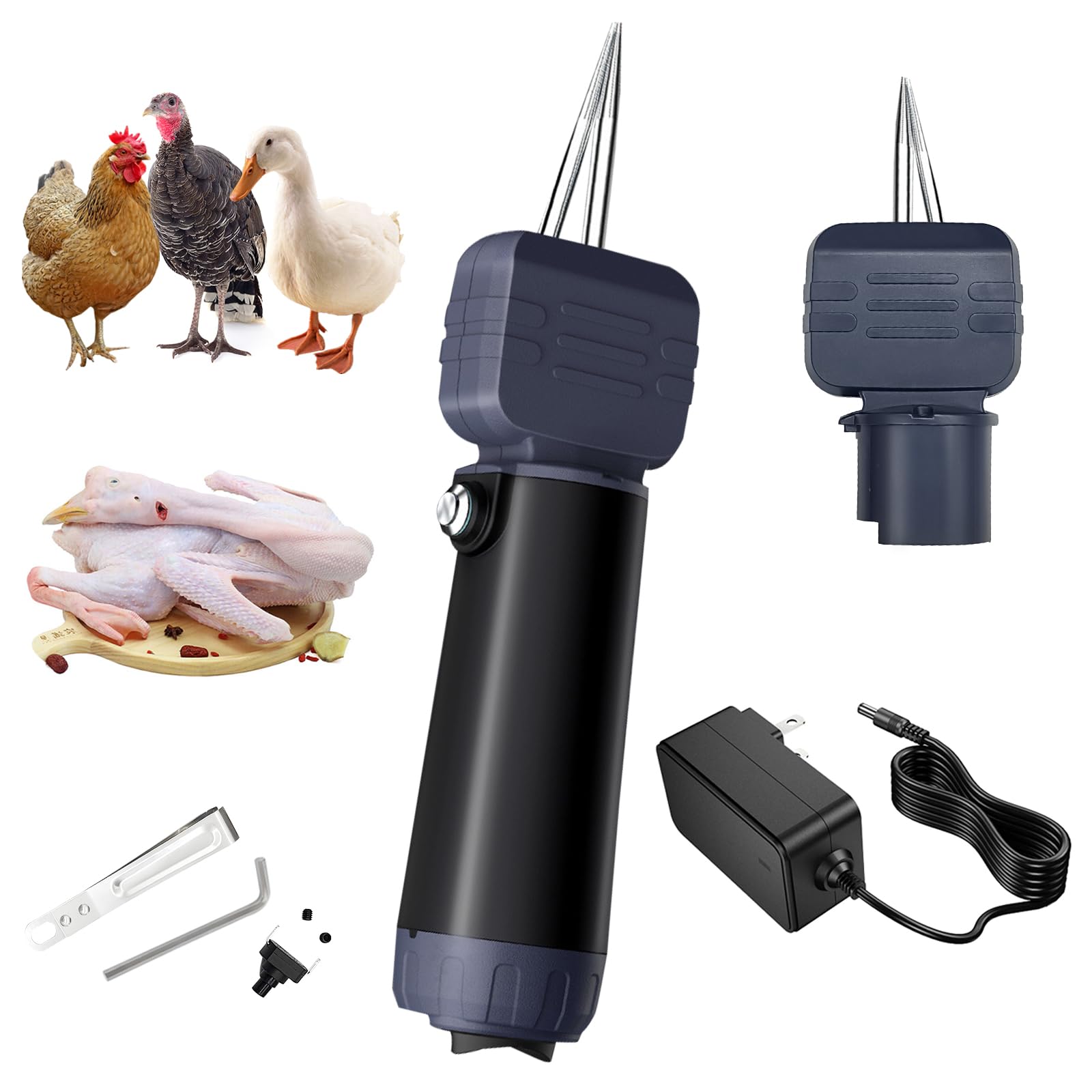 Snapklik.com : Chicken Plucker Handheld,Electric Poultry Feather ...