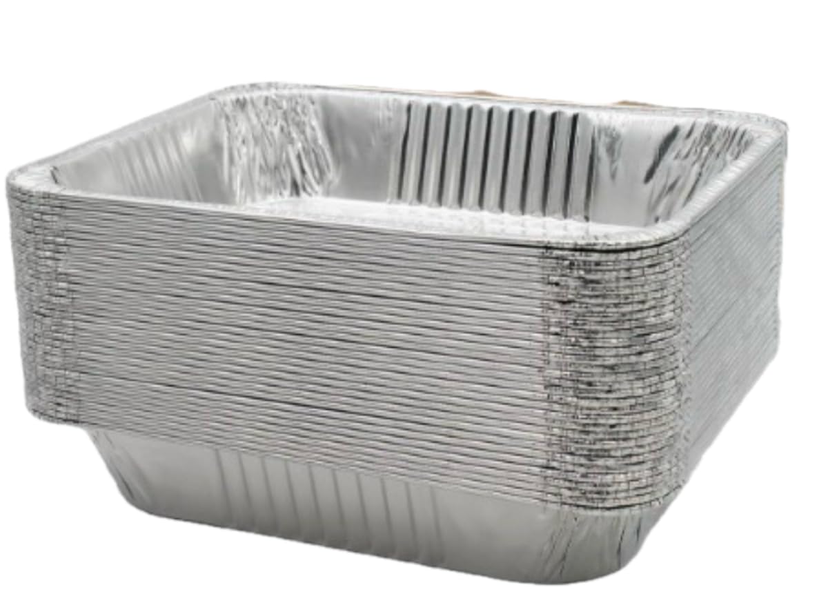 Amazon.com: CARGUS 100-Pack Aluminum Pans Fancy Panz 9 * 13 Foil Pan ...