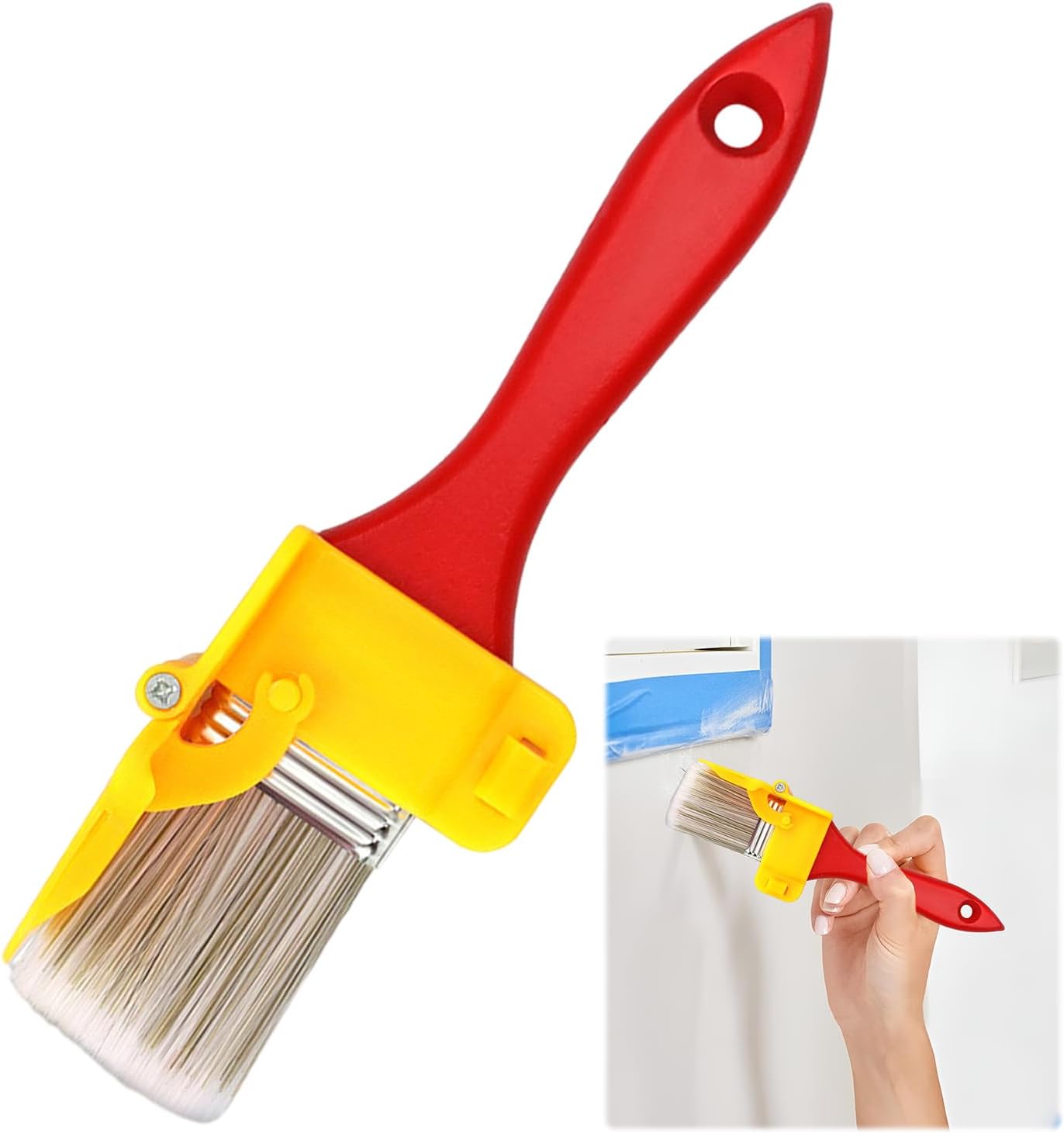 Cutting In Paint Brush, 1Pcs Paint Edger, Bristles for Smooth ...