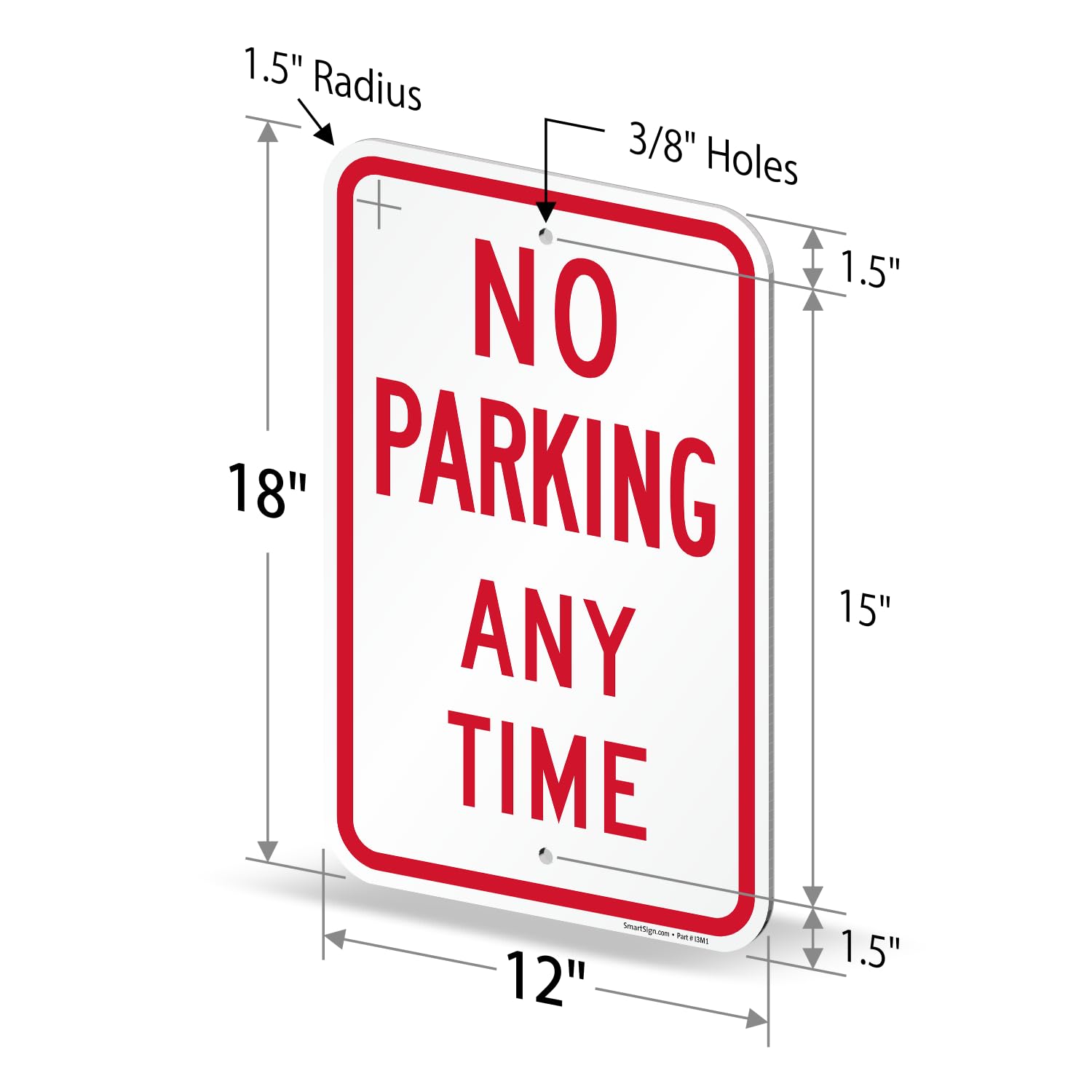 Reflective EV Charging Only Sign SmartSign Electric Vehicle - 18x12 ...
