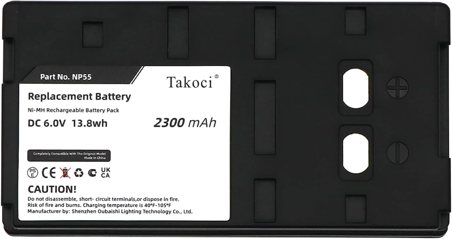 Amazon.com: Gikysuiz 2300mAh Replacement Battery for Sony NP-33 NP-55 ...