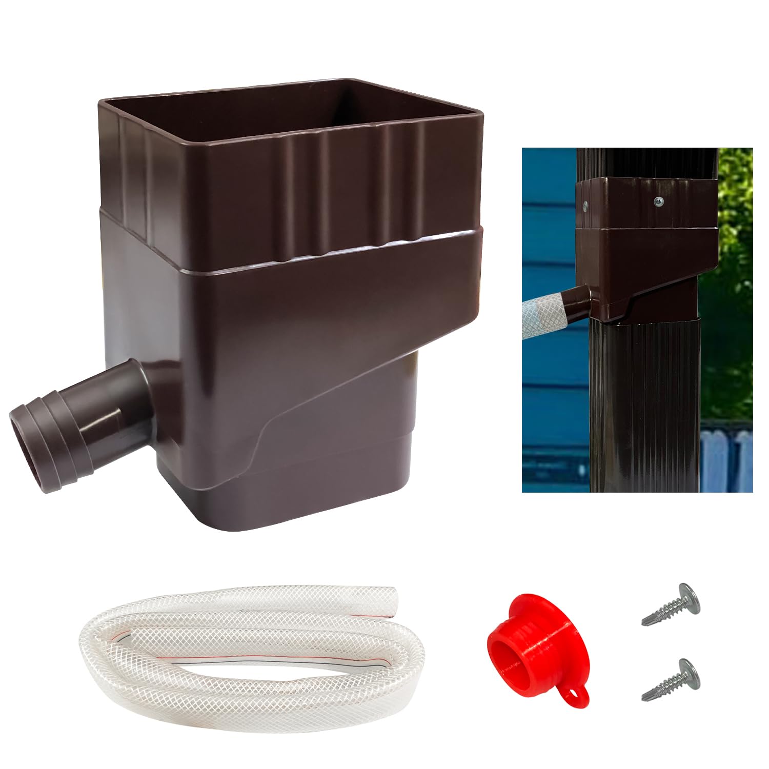 Amazon.com : Nesyd Rain Barrel Diverter Kit, Rainwater Collection ...