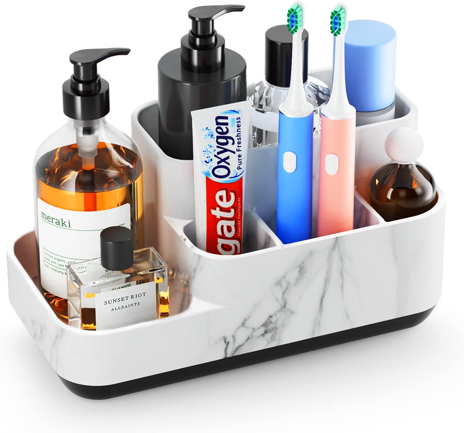 Amazon.com: Jxvtomv Toothbrush Holder for Bathroom, Bathroom Organizer ...