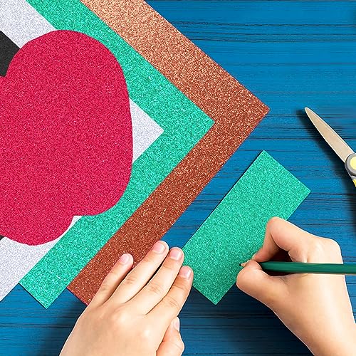 Snapklik.com : 40 Sheets Glitter Paper Cardstock, 20 Colors Glitter ...