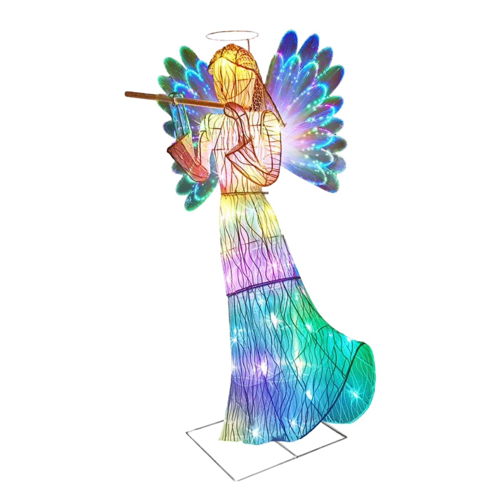 Outdoor Lighted Angel With Trumpet Lighted Outdoor Angel" : Target