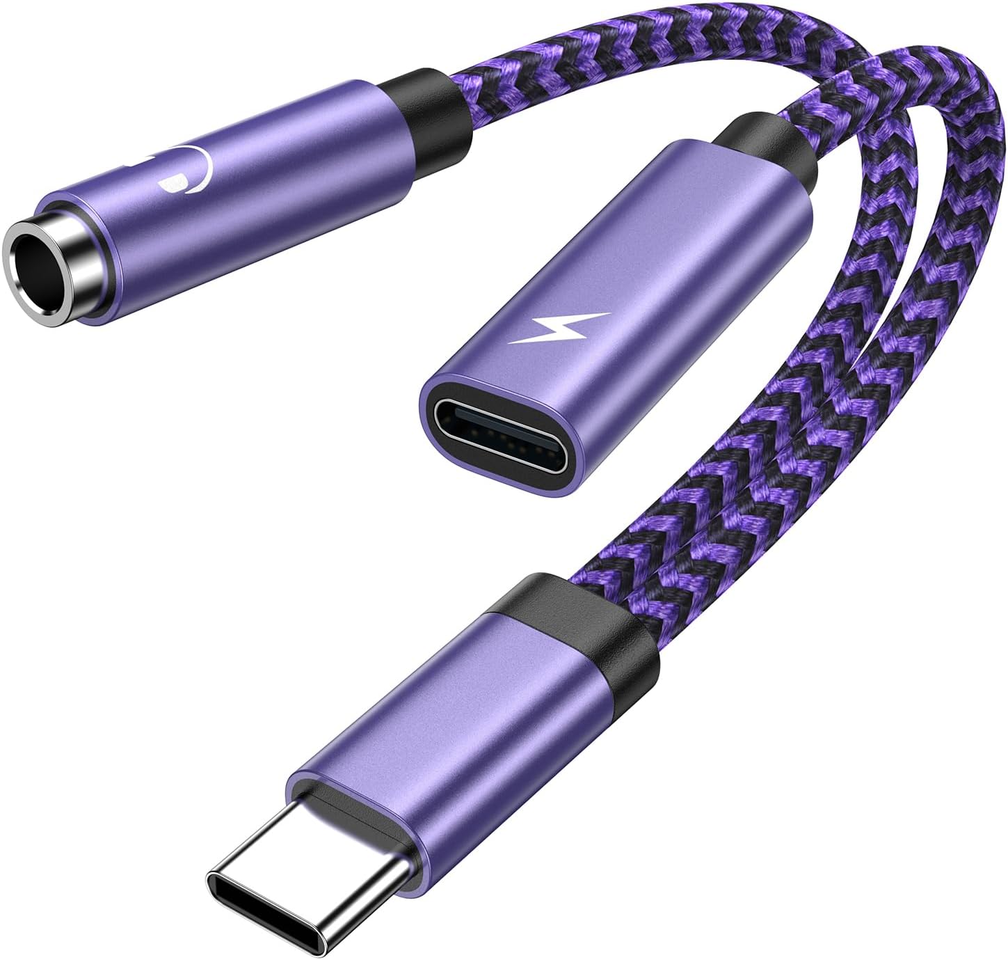 Amazon.com: Samsung Galaxy S24 Headphone Adapter, 2-in-1 USB C Charging ...