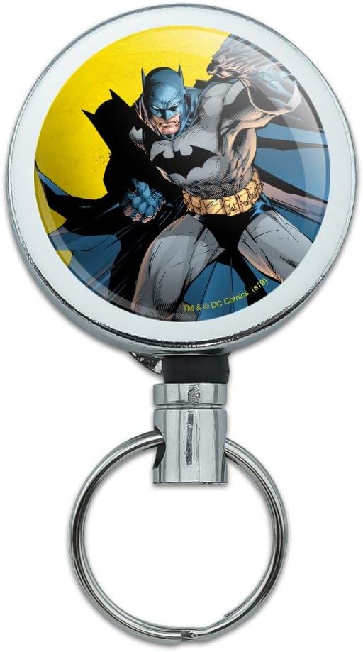 Amazon.com : Batman Character Heavy Duty Metal Retractable Reel ID ...