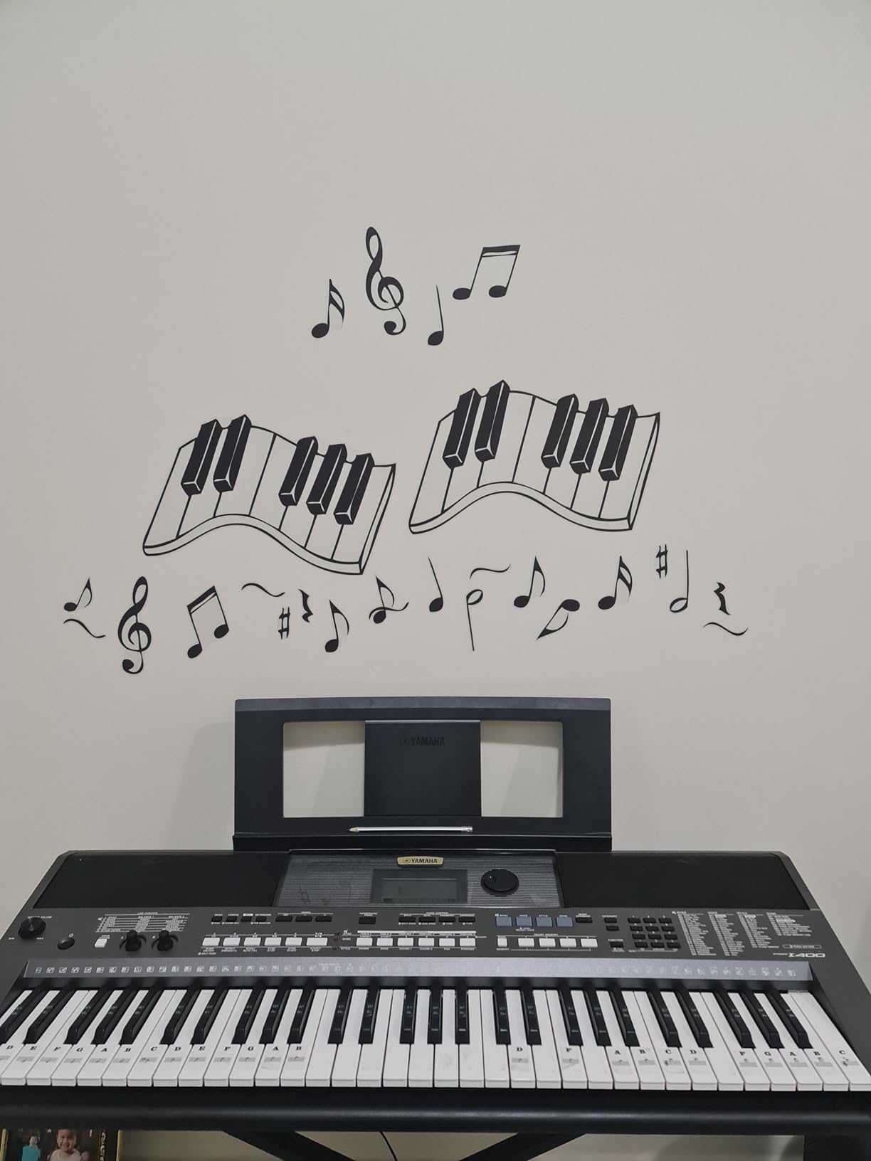 StickMe 'Music Notes - Keyboard Decorative - Creative - Colorful - Wall ...