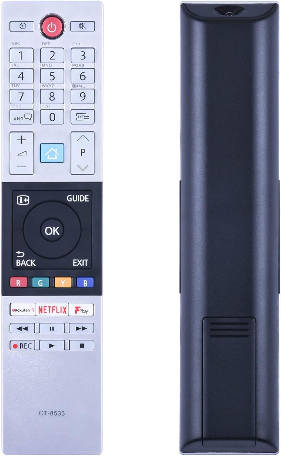 Toshiba CT-8541 Remote Control for Smart LED LCD TVs with Prime Video ...