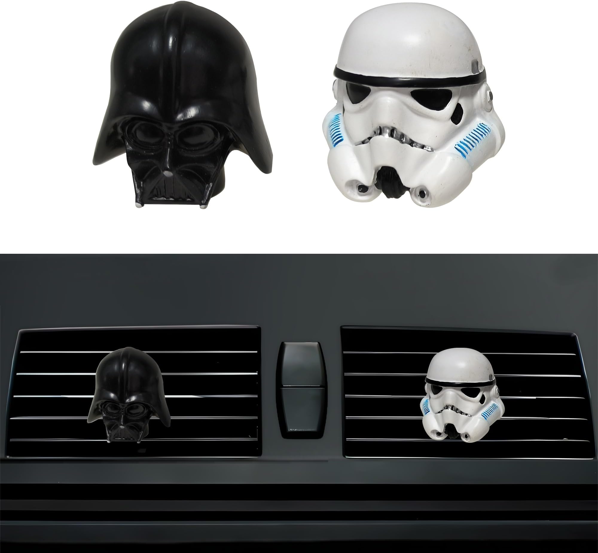 Amazon.com: GENANY 3D 2pcs Resin Alien Character Car Air Freshener Vent ...