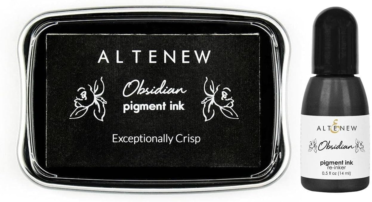 Amazon.com: Altenew Obsidian Pigment Ink, Acid-Free, Archival, Ink for ...
