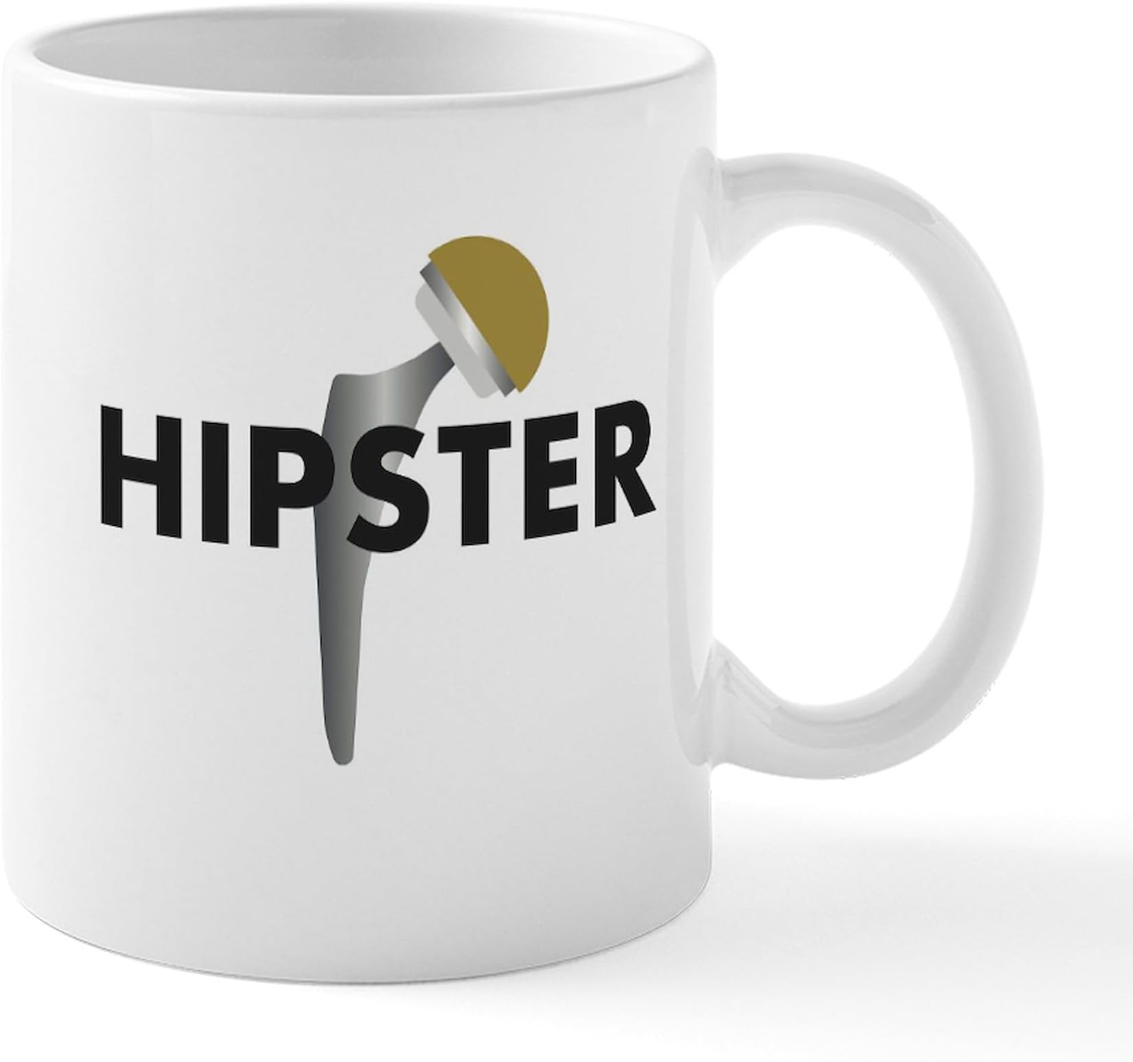 Amazon.com | CafePress Hip Replacement Mug 11 oz (325 ml) Ceramic ...