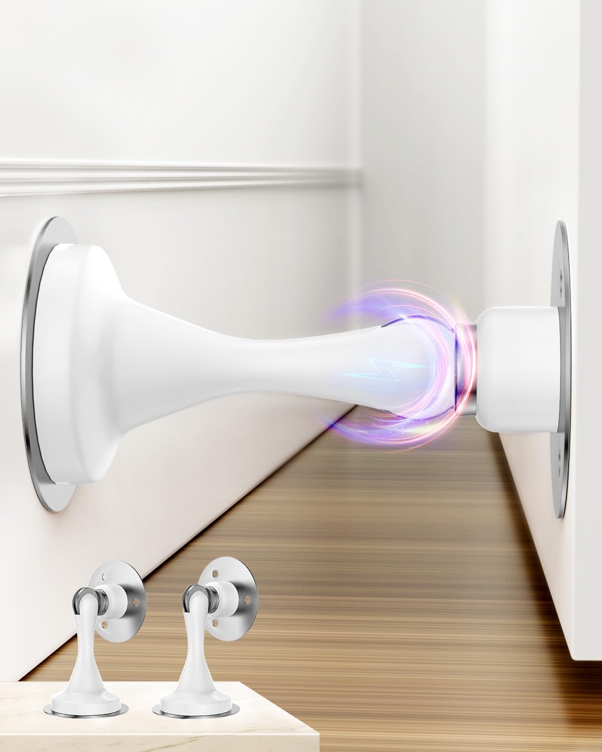 Snapklik.com : Magnetic Door Stoppers Door Catch - 2 Pack Stainless ...