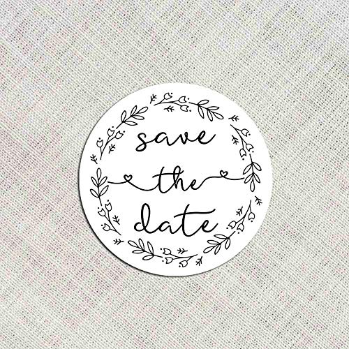Amazon.com: 120 x Save The Date Stickers, Wedding Labels, Wedding ...