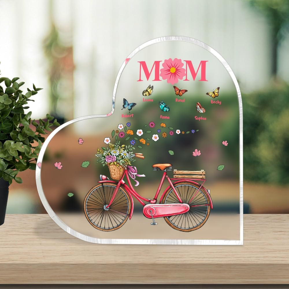 Amazon.com: GIFTMILY Mom Flower with Butterflies Sign, Mom We Love You ...