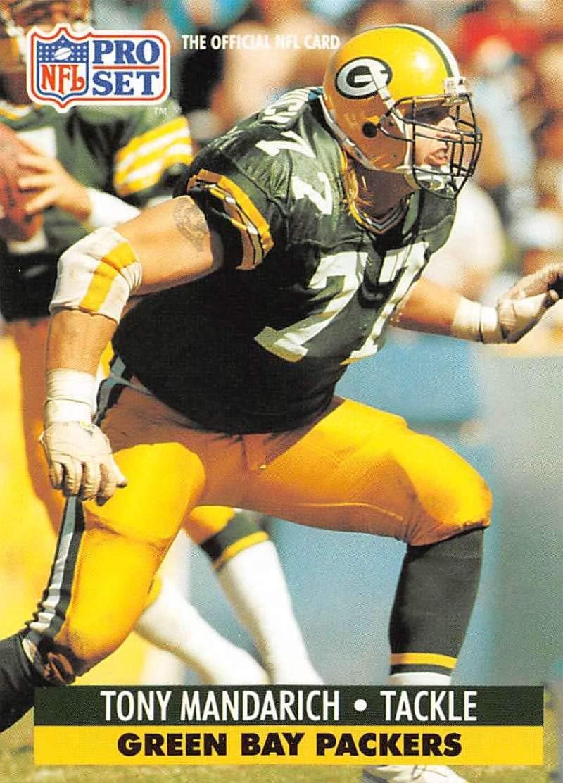 Amazon.com: Football NFL 1991 Pro Set #157 Tony Mandarich #157 EX ...