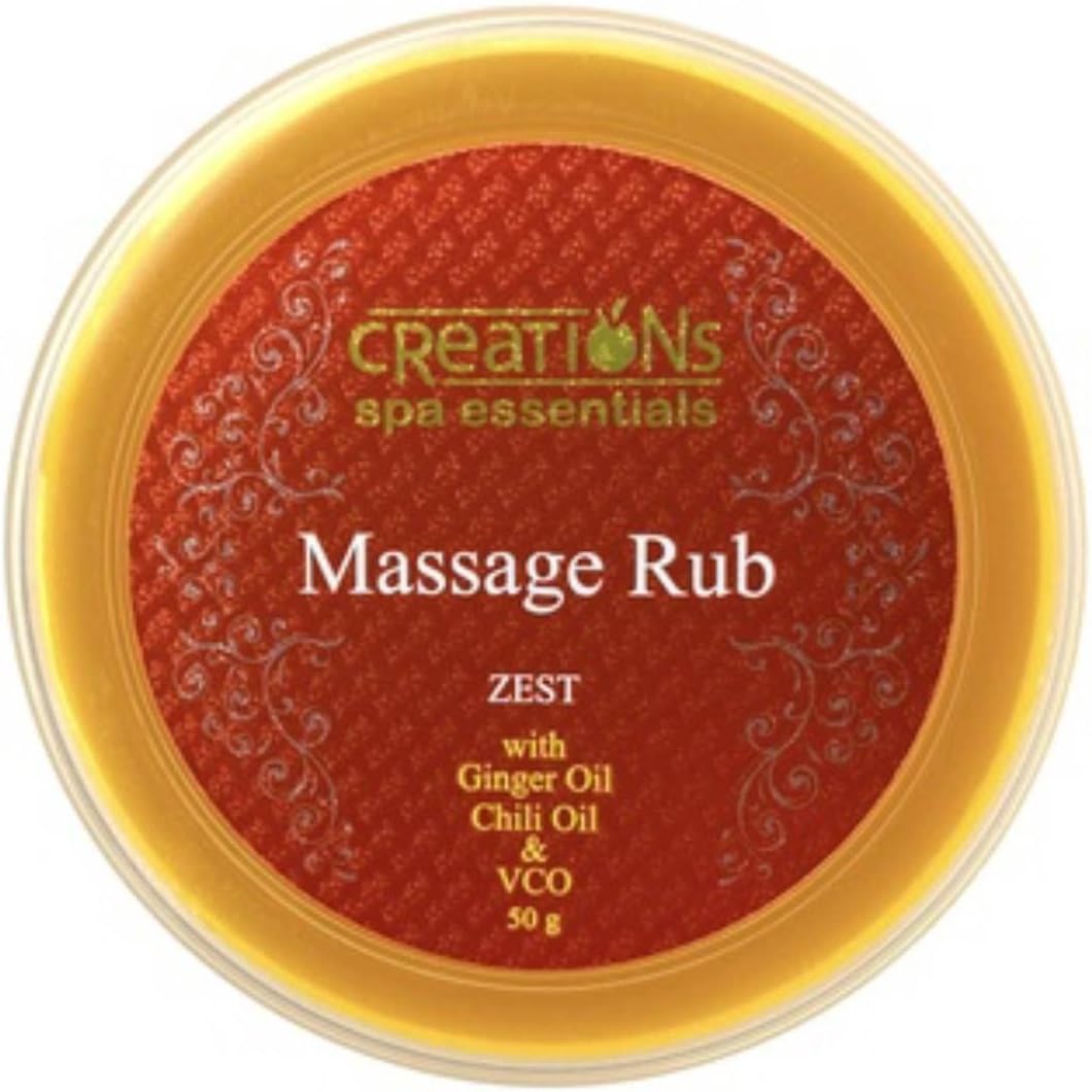 Amazon.com : Creations Spa Essentials Massage Rub, Zest with Ginger Oil ...