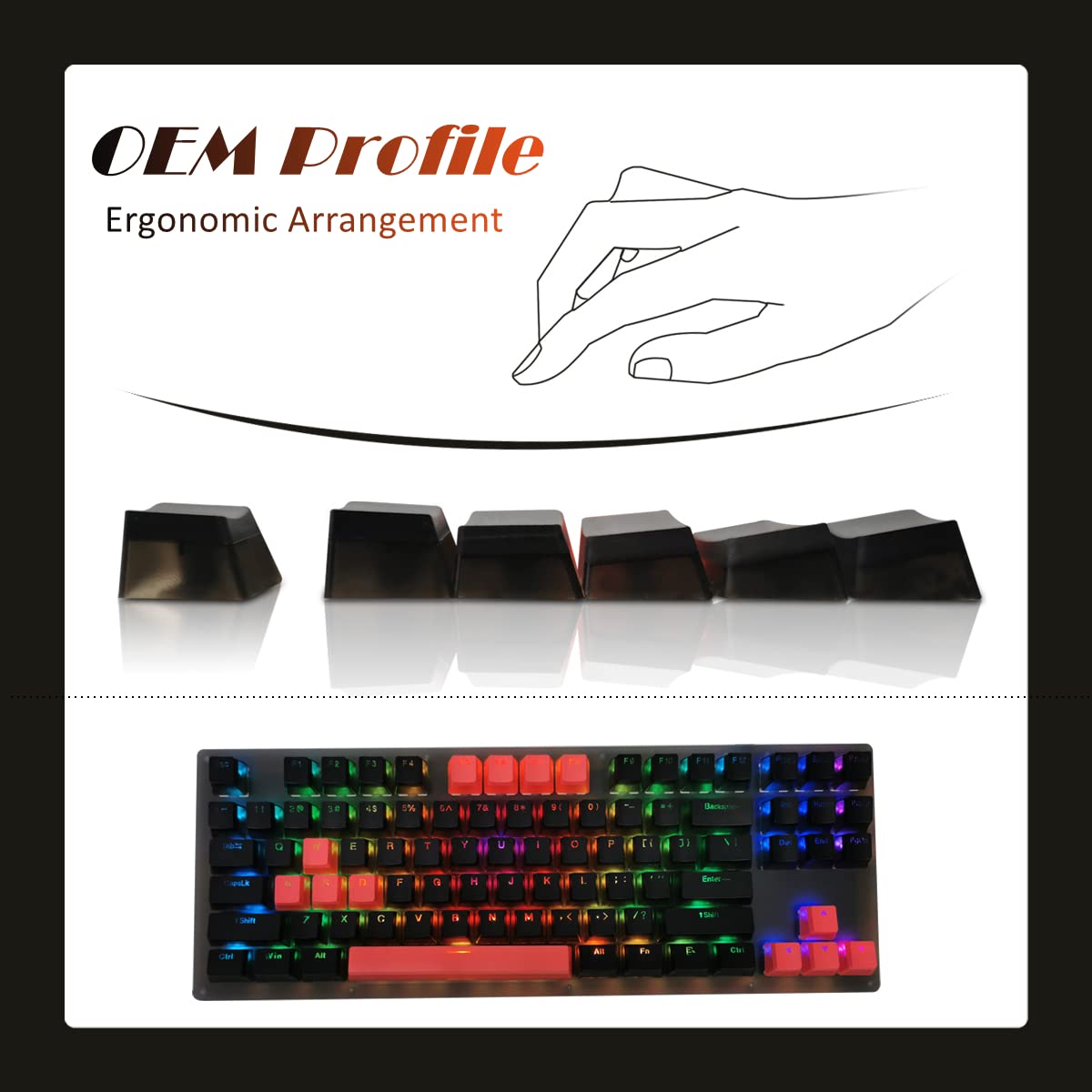 Buy XVX Pudding Keycaps - PBT Keycaps,165 Key Set Double Shot PBT ...