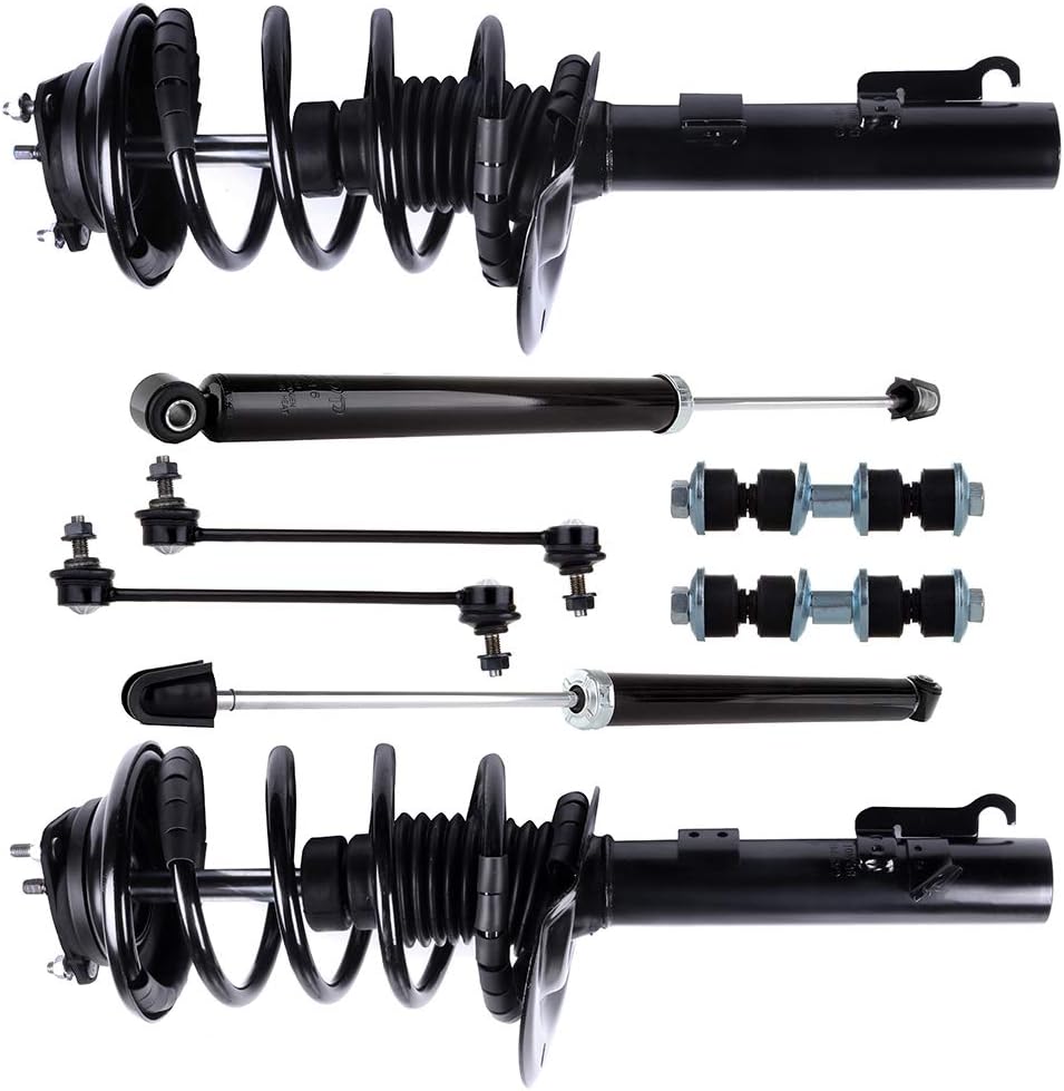 Amazon.com: ECCPP Front Strut Spring Assembly Rear shock absorber ...