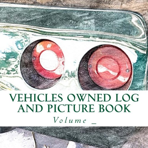 Vehicles Owned Log and Picture Book: Green Car Cover | Amazon.com.br