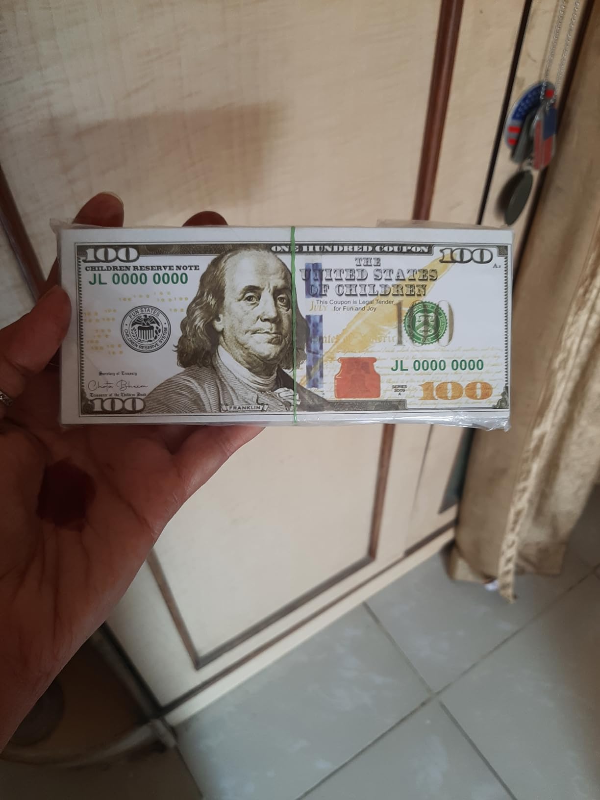 Buy MS-ART Dollar Money for Kids 100Pcs $100 Dollar Dummy Currency ...