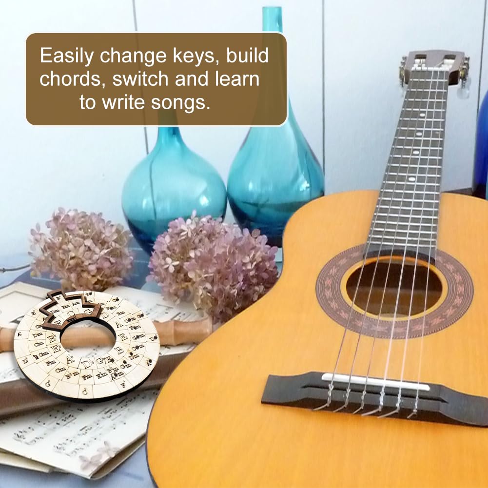 Snapklik.com : Wooden Melody Tool Circle Of Fifths Wheel Tool,Round ...