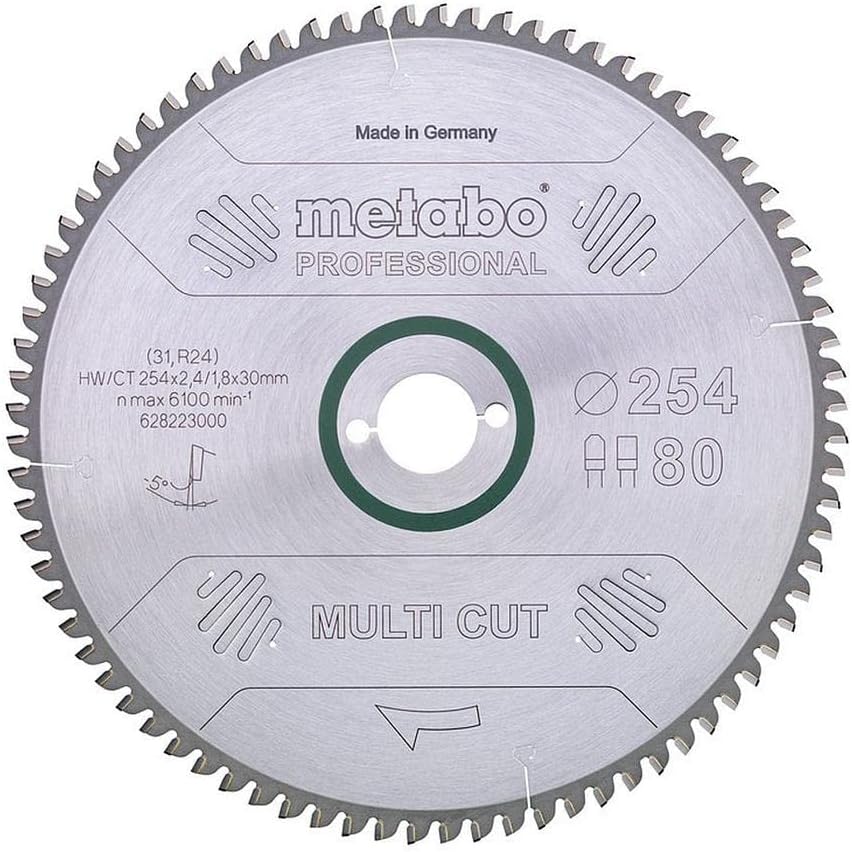 Metabo Sägeblatt "multi cut - professional", 254x2,4/1,8x30, Z80 FZ/TZ ...