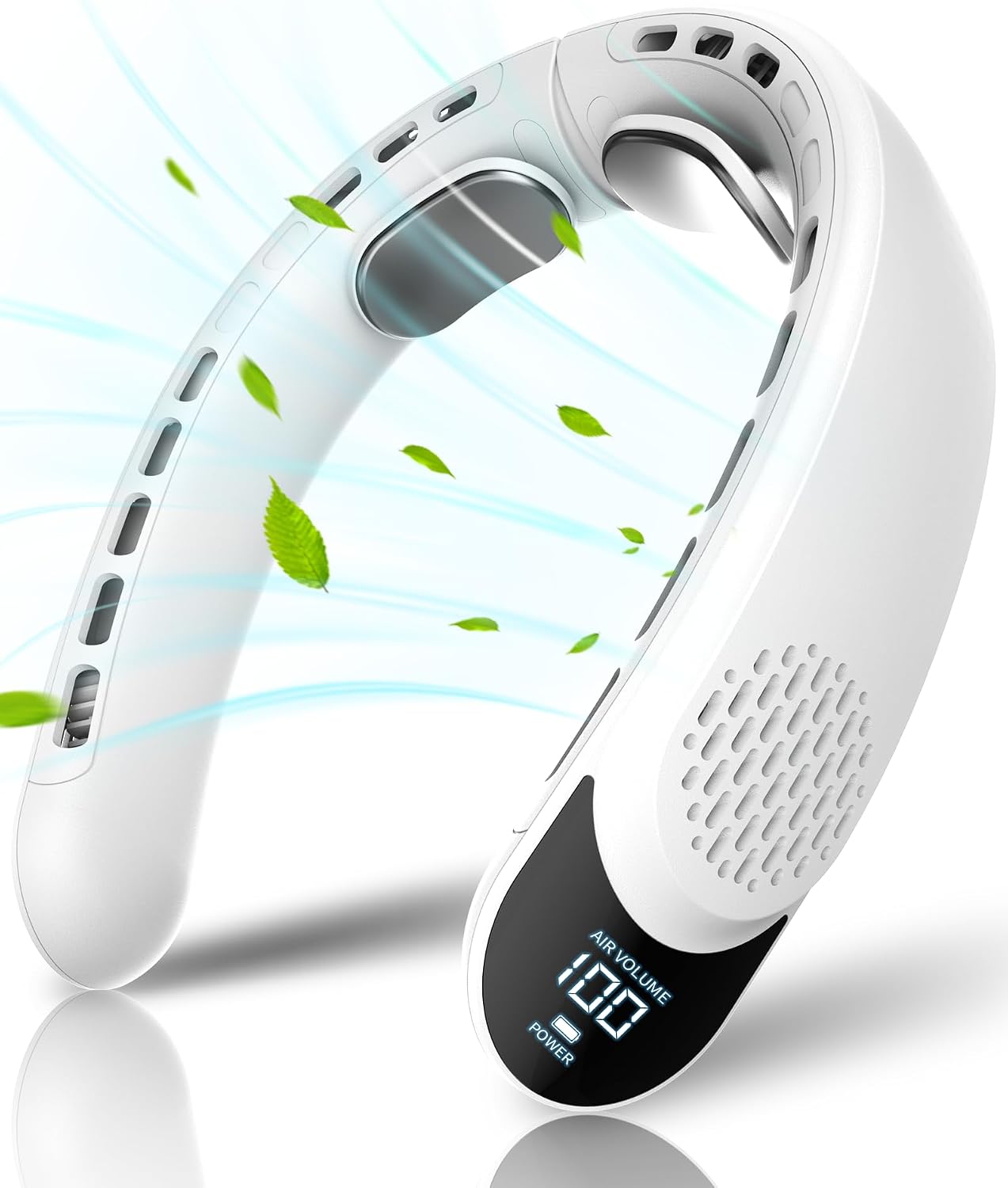 Amazon.com: ASNUG Bladeless Neck Fan, 4 Turbo Portable Neck Fan, 4000 ...