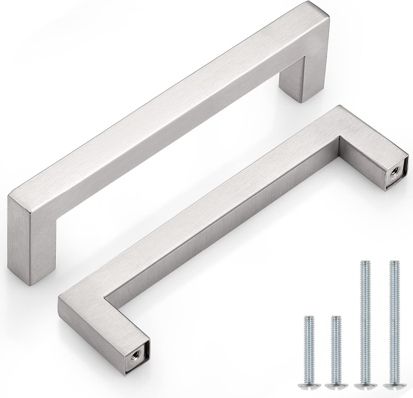 Probrico 15 Pack|Square Cabinet Handles 5 Inch Hole Centers Stainless ...