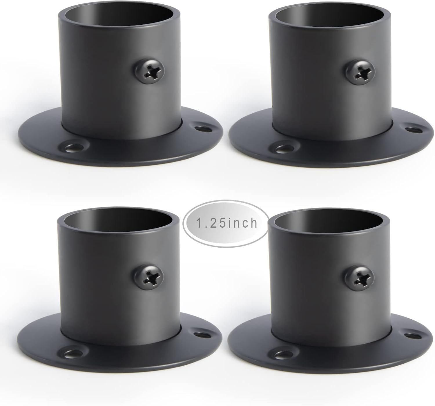 Amazon.com: KOVOSCH 4 Pack Stainless Steel Closet Rod Brackets, 1-1/4 ...