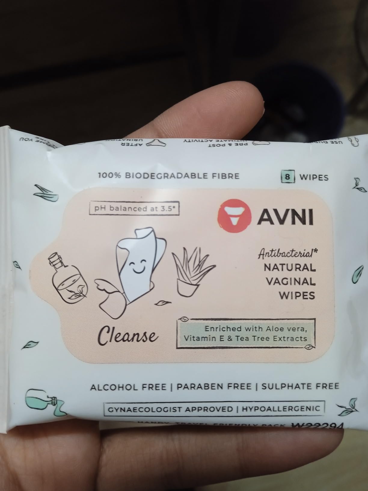 Avni - UTI Protect Intimate Vaginal Wet Wipes | 48 Wipes (6 Packets ...