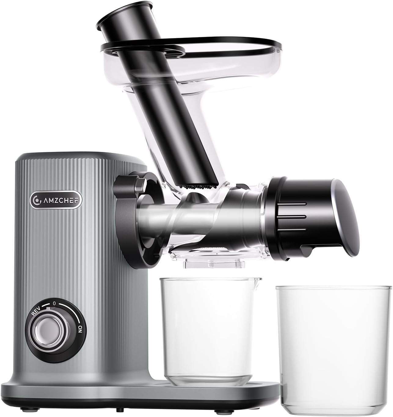 Amazon.com: AMZCHEF Cold Press Juicer - 50mm Large Feed Chute, Juicer ...