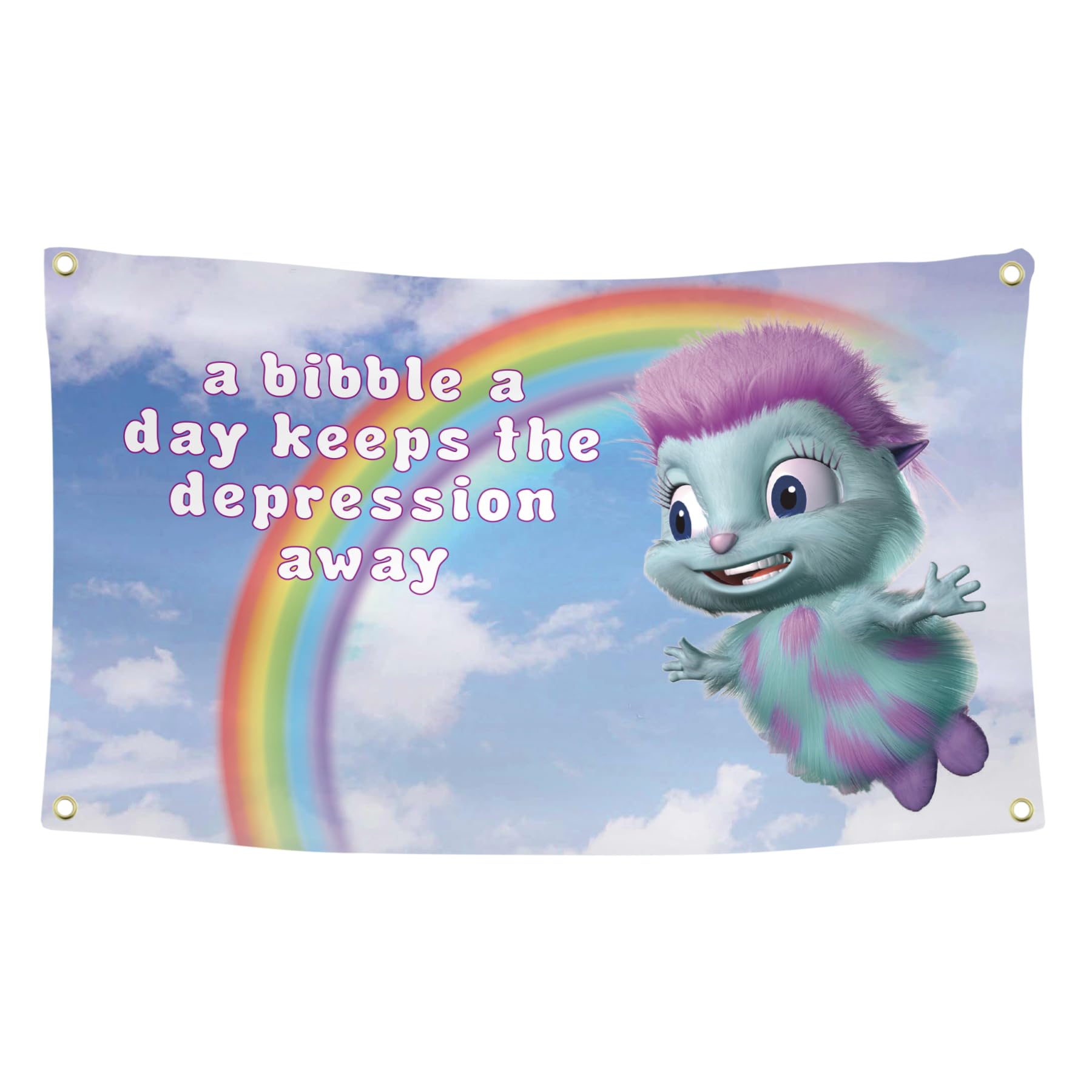 Amazon.com : A Bibble A Day Keeps The Depression Away Flag 3x5 Feet ...