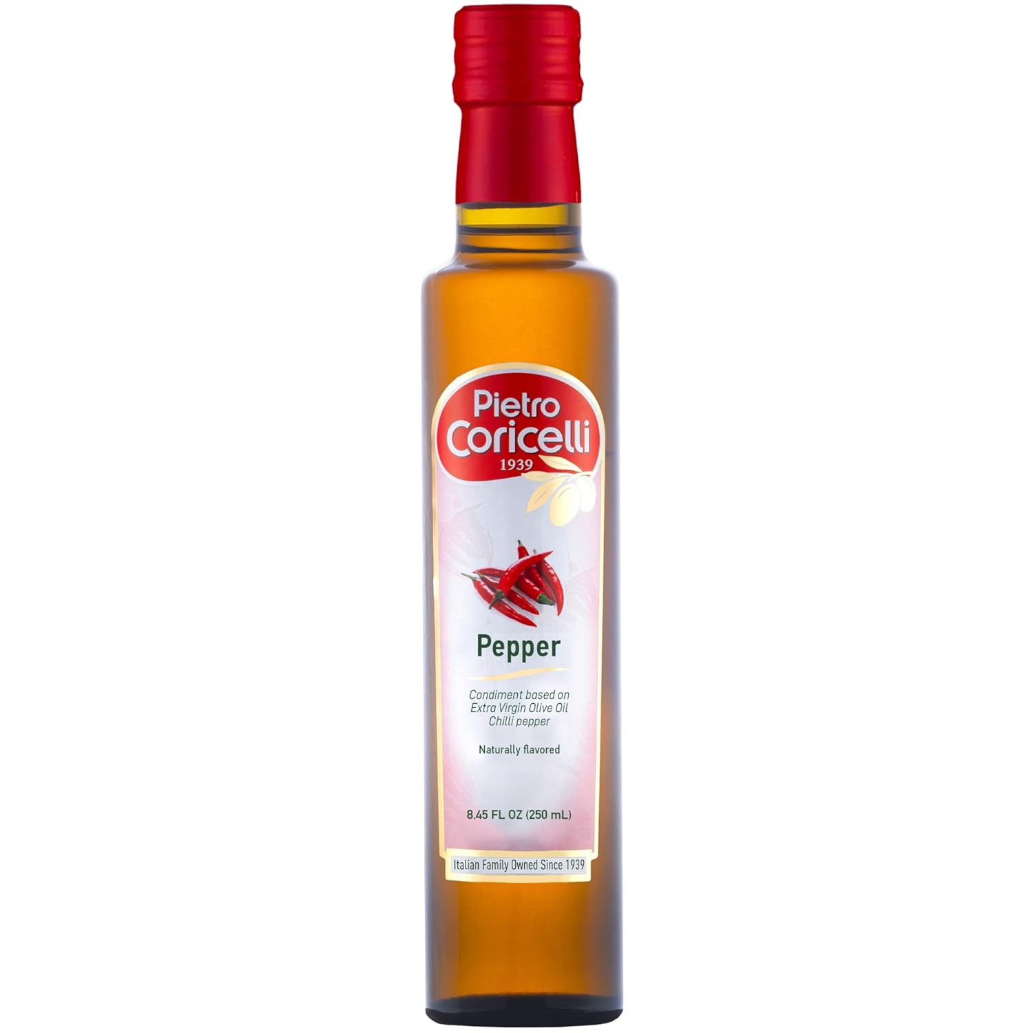 Amazon.com : PIETRO CORICELLI: Natural Red Pepper Flavored Extra Virgin Olive Oil (EVOO) | Cold ...