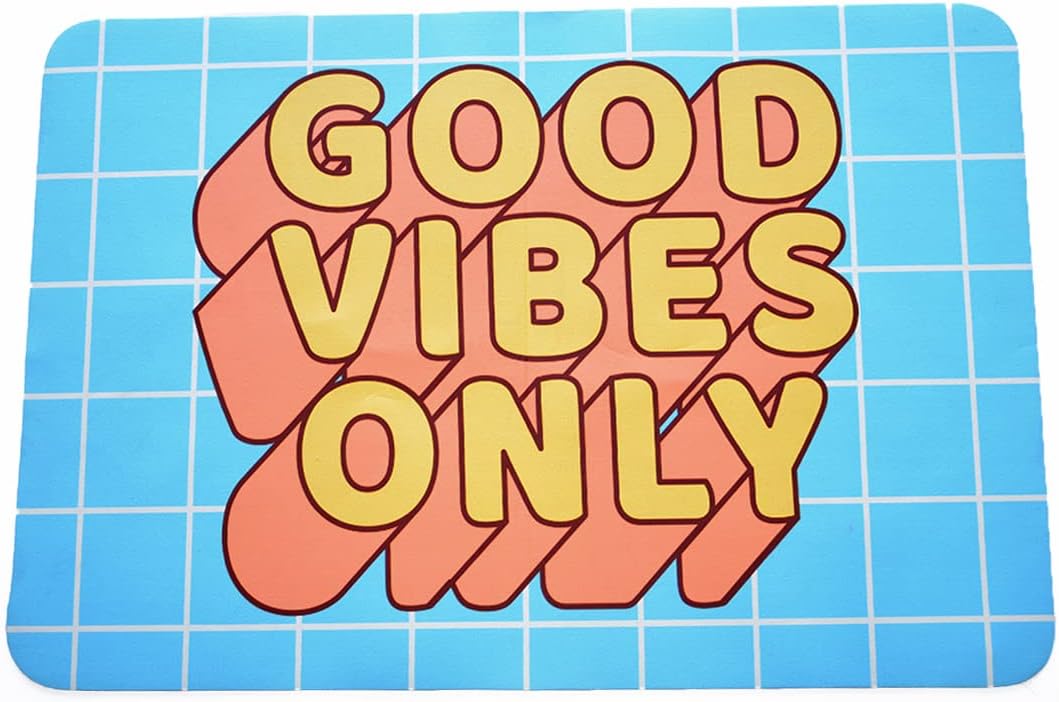 Amazon.com: Planzo Good Vibes Bath Mat Diacotomous Earth Stone Fast ...