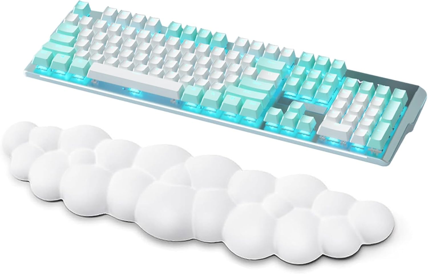 Amazon.com : Cloud Wrist Rest Keyboard, Upgraded Resilient Memory Foam ...