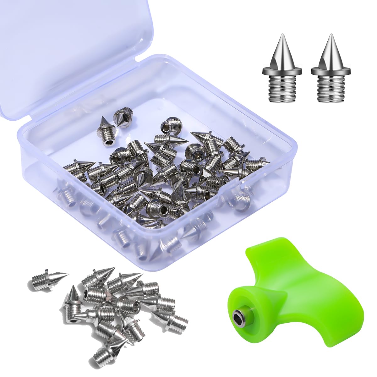 Amazon.com: Mfxalx 48 Pcs 1/4 Inch Spikes Track, Each Nail Weighs Only ...