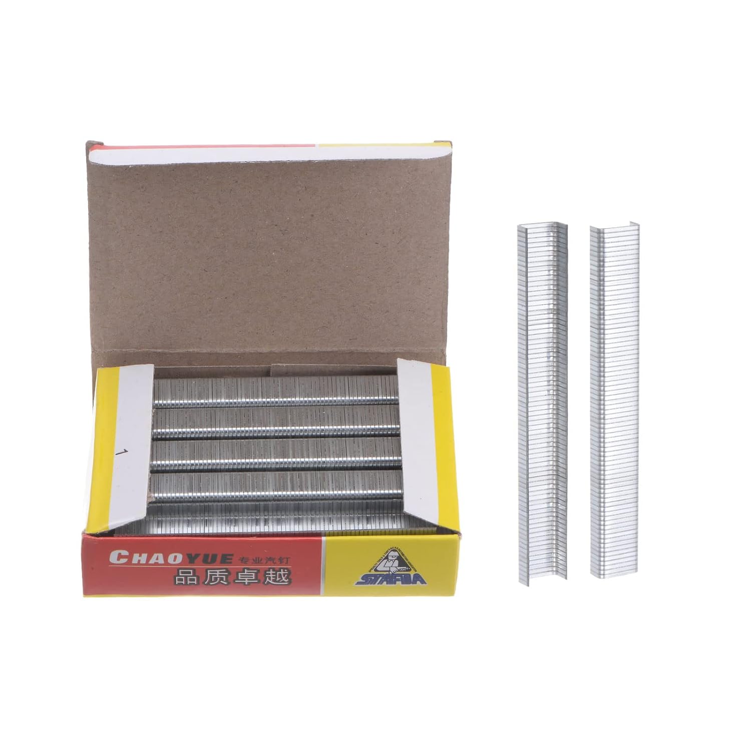 HARFINGTON 2250pcs 1006J 20Ga 3/7-inch Crown 1/4-inch Staples U-Shaped ...