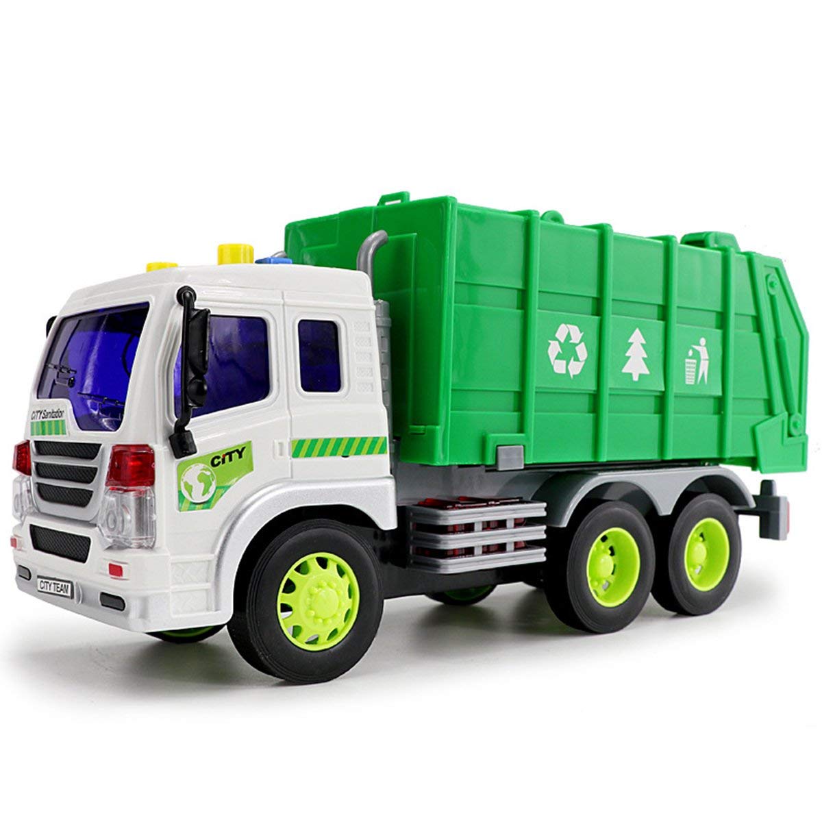 Buy Rubbish Recycling Toy T Car Large 1/16 Garbage Truck Bin Lorry ...