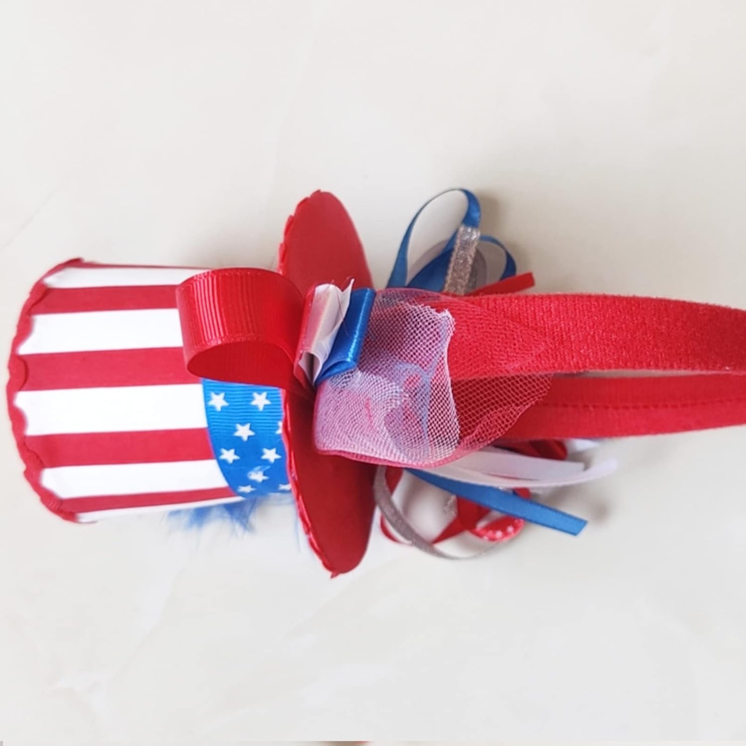 Amazon.com: 4th Of July Uncle Sam Headband Bow Tie Mini Top Hat ...